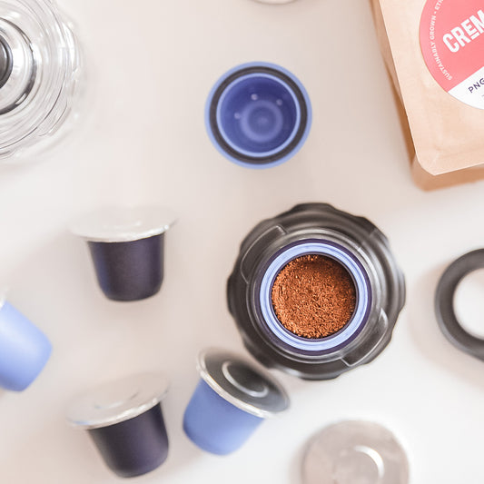 Bluecup Nespresso Starter Pack - Reusable Capsule System | Crema Joe